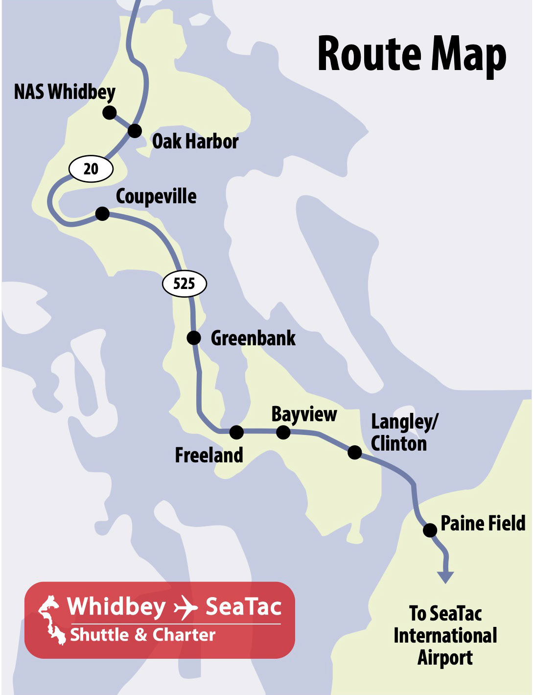 Whidbey SeaTac Shuttle & Charter in Oak Harbor